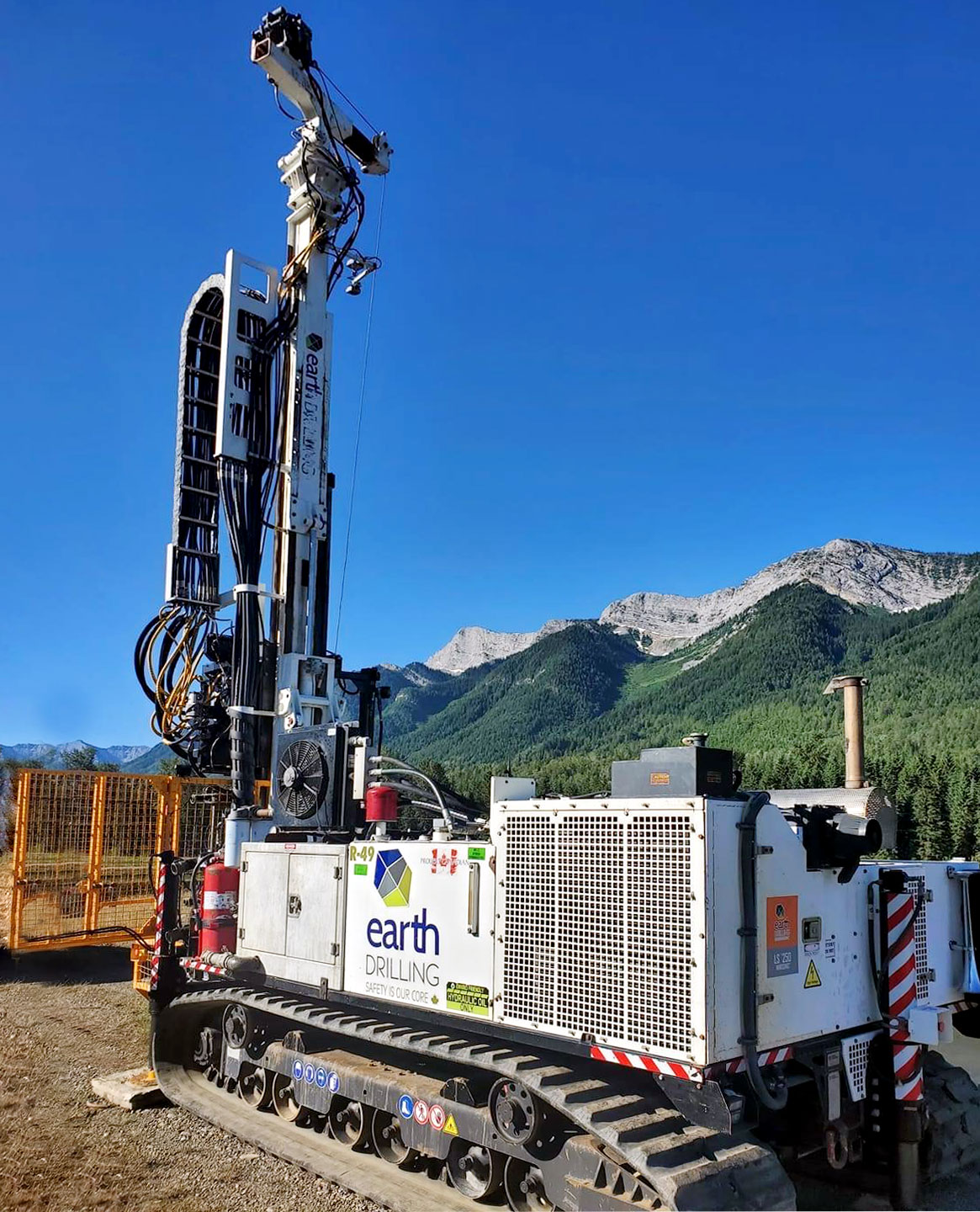 Beautiful day for Sonic Drilling in Southern B.C. - Earth Drilling Co. Ltd.