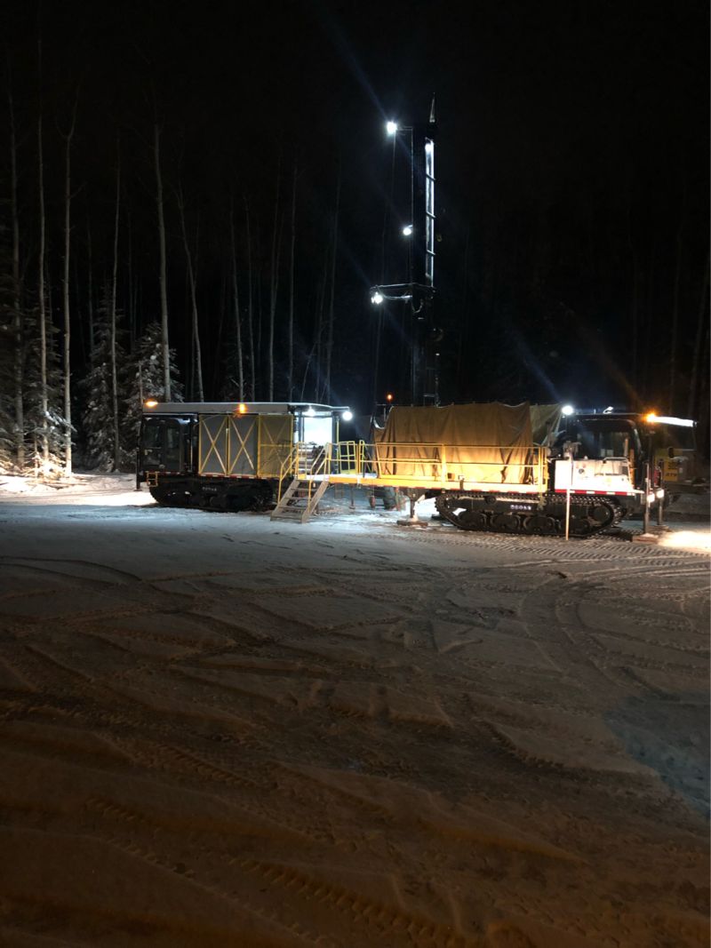 Night Drilling in Fort McMurray - Earth Drilling Co. Ltd.